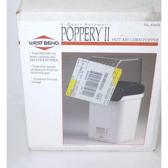 West Bend | Kitchen | Vintage 992 West Bend New Poppery Ii Hot Air Corn ...